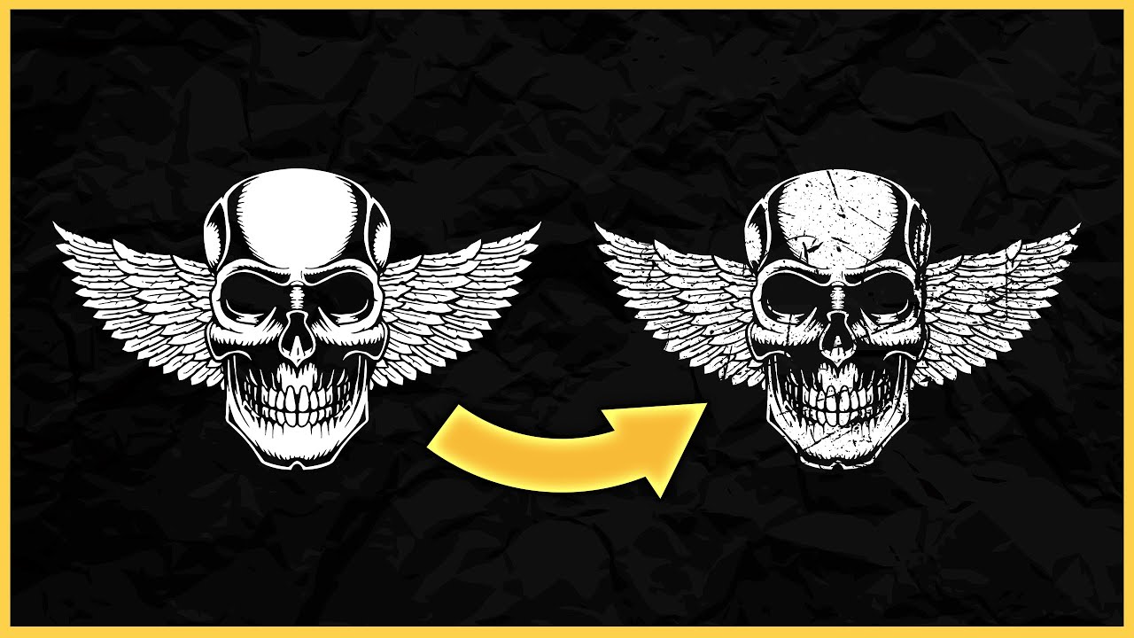 4 WAYS to Apply TEXTURE to your T-shirt Designs - YouTube
