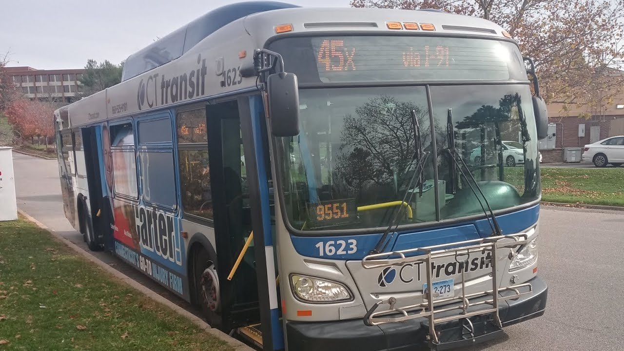 CTTransit 2016 New Flyer XD40 #1623 on the 45X Inbound *Full Ride ...