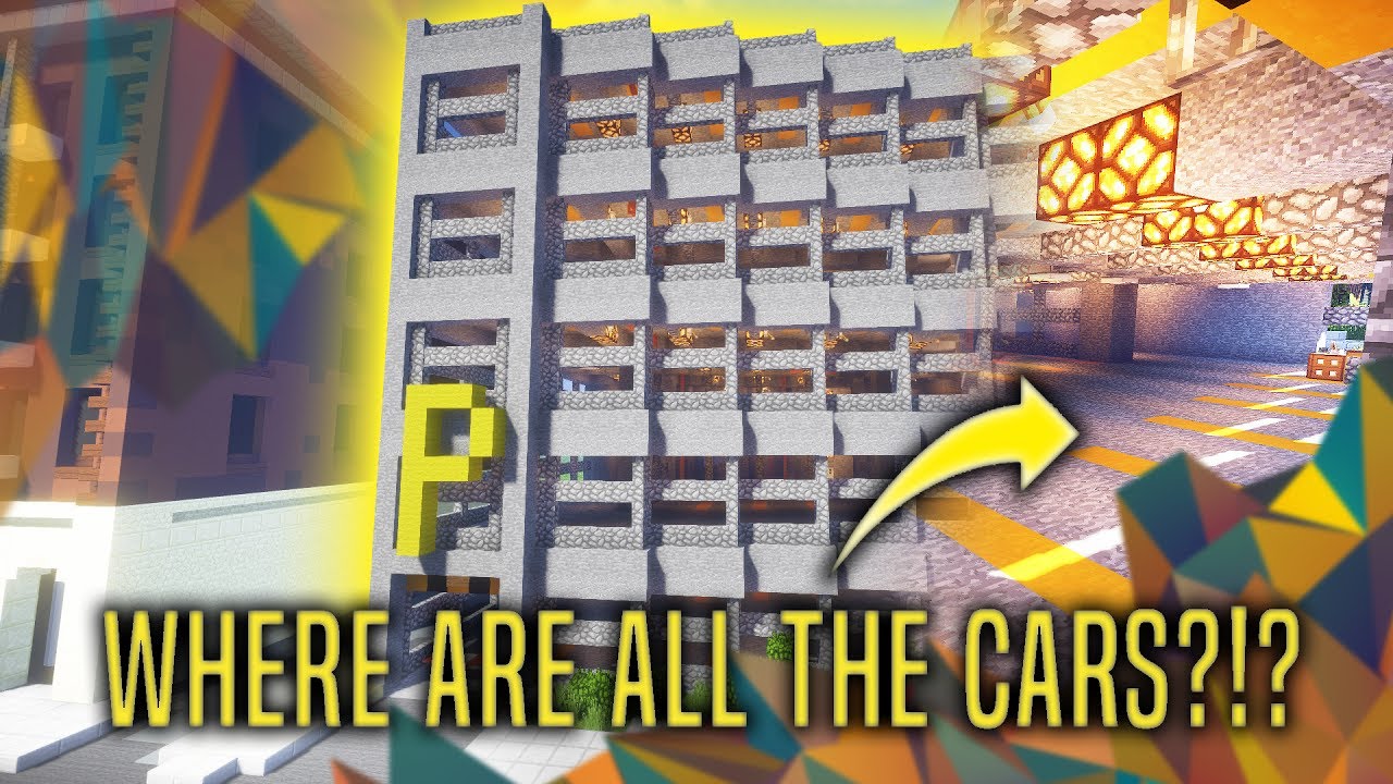 How to build a MULTI-STOREY PARKING // Minecraft city tutorial - YouTube