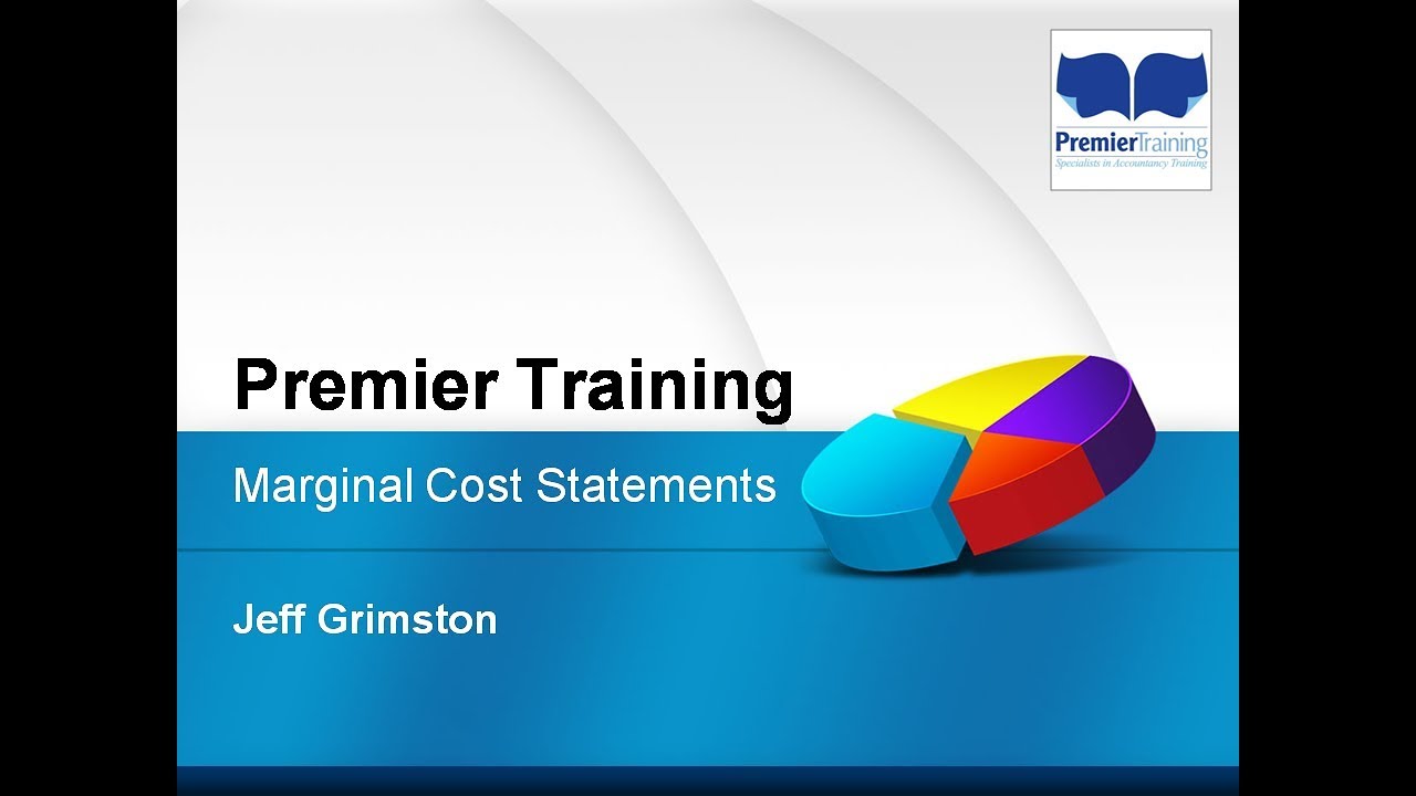 Marginal Cost Statements - YouTube