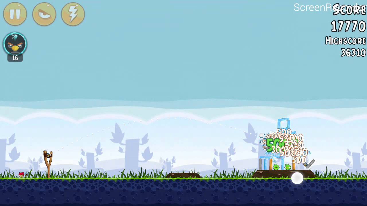 Angry Birds Level 1 POACHED EGGS 1-12 - YouTube