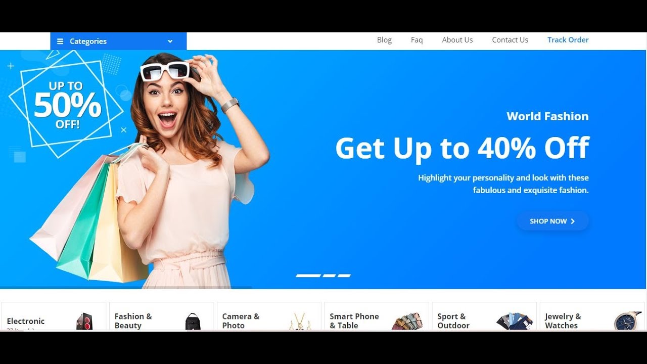 Online E commerce Website Design with Admin, User, Seller Panel |2020 ...