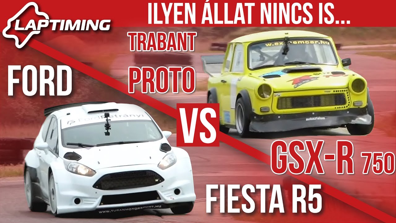 LAPTIMING: Ford Fiesta R5 vs. Trabant Proto GSX-R 750 (ep.126) - YouTube