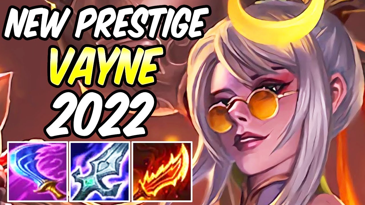 NEW PRESTIGE VAYNE SKIN 2022 - MYTHIC SHOP VAYNE ADC GAMEPLAY | Build ...