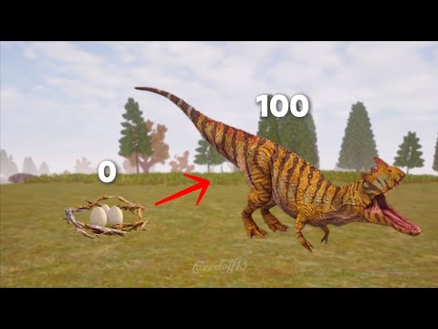 Ceratosaurus from 0 to 100% | The Cursed Isle 