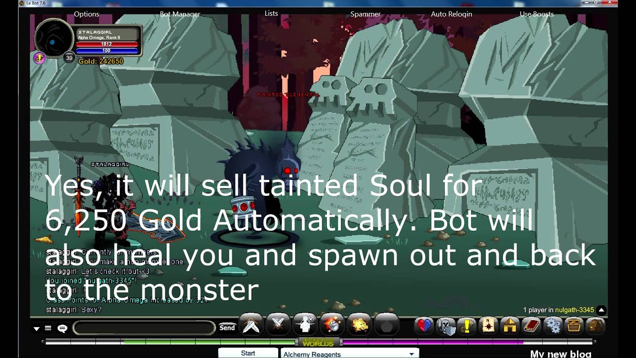 Aqw (Bot) Tainted Soul Bot! Best Version! - YouTube