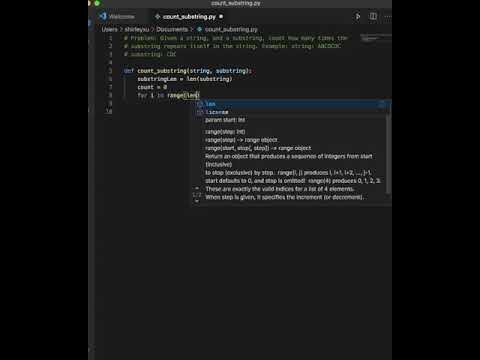 HackerRank: count substring in a string - YouTube