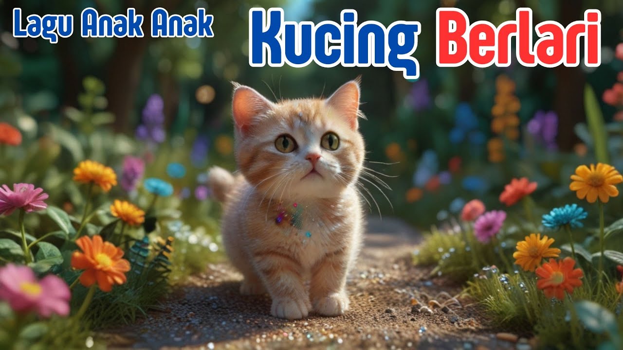 Kucing Berlari ️💚💜 Lagu Anak Indonesia Balita - YouTube