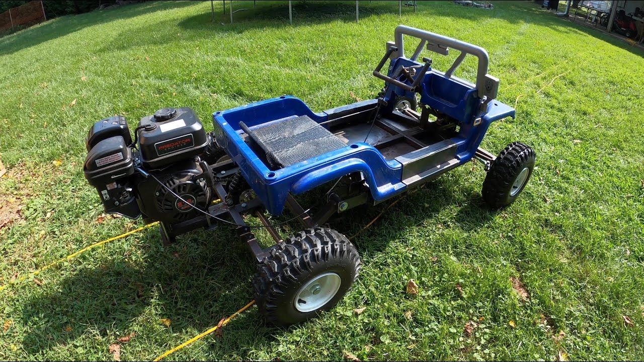 Gas power wheels Jeep gets some much needed mods! - YouTube