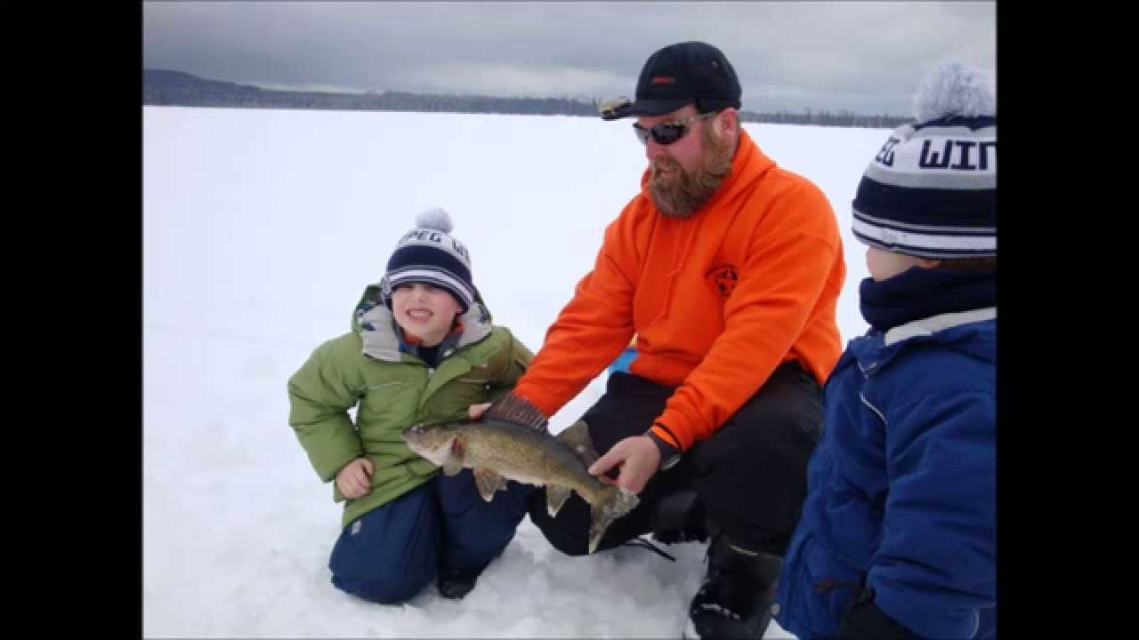 Ice fishing with kids - YouTube