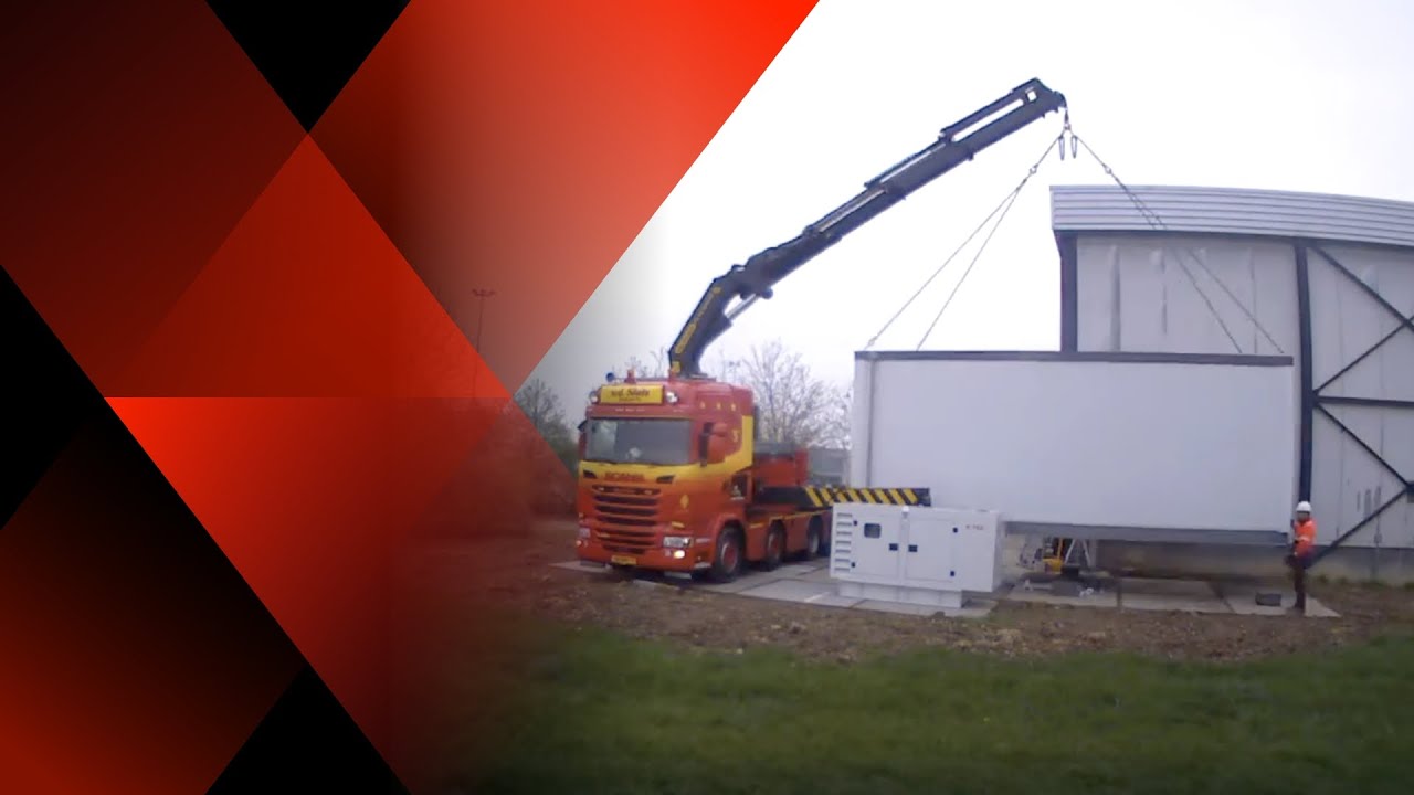 X-ICT plaatst container met serverruimte - YouTube