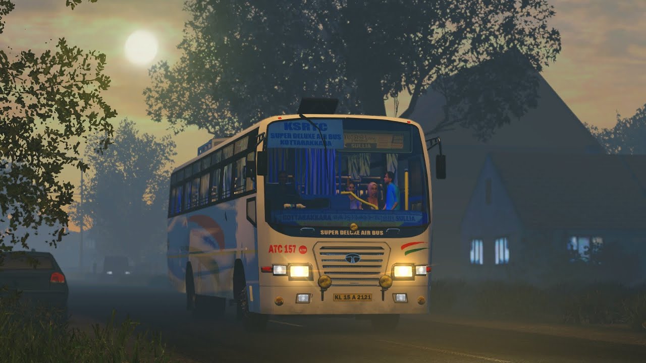 Kozhikkod to Kasargod Via Sullia Long Trip TATA KSRTC😎 | ETS 2 | #ets2 ...