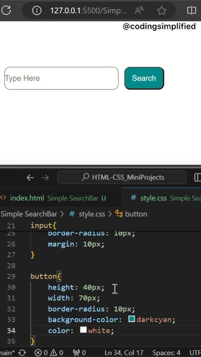 Creating simple search bar in 40 seconds - YouTube