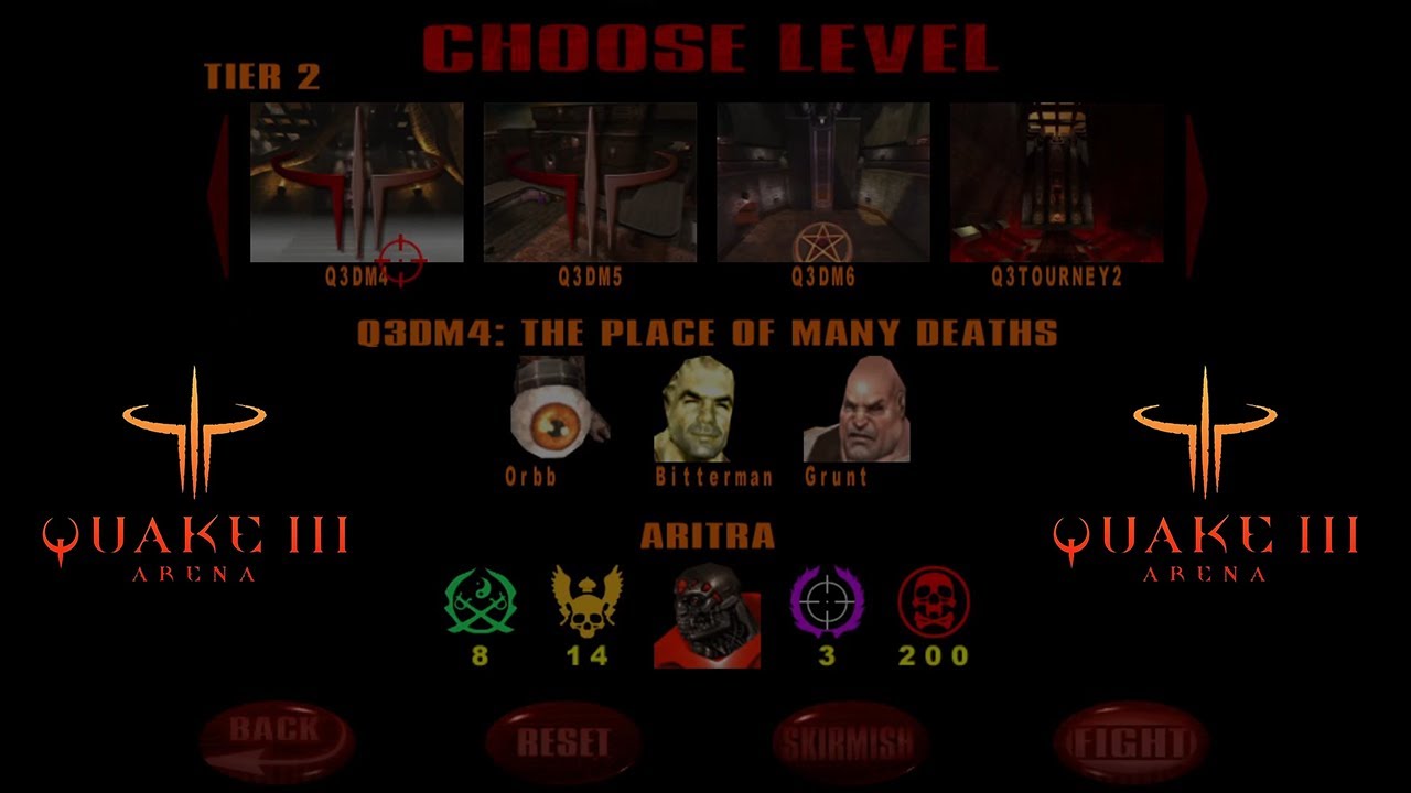 Quake III Arena | Arena 06 | The Place Of Many Deaths | Orbb Bitterman ...