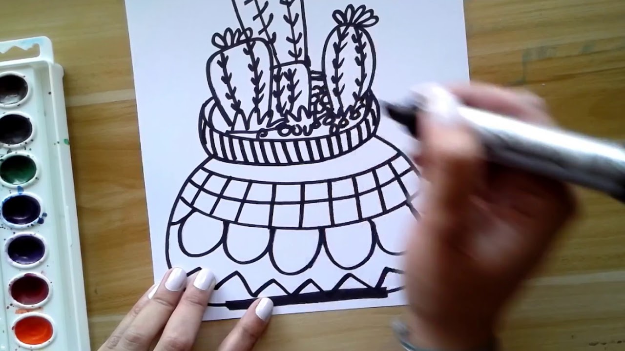 Directed Drawing: Cactus - YouTube