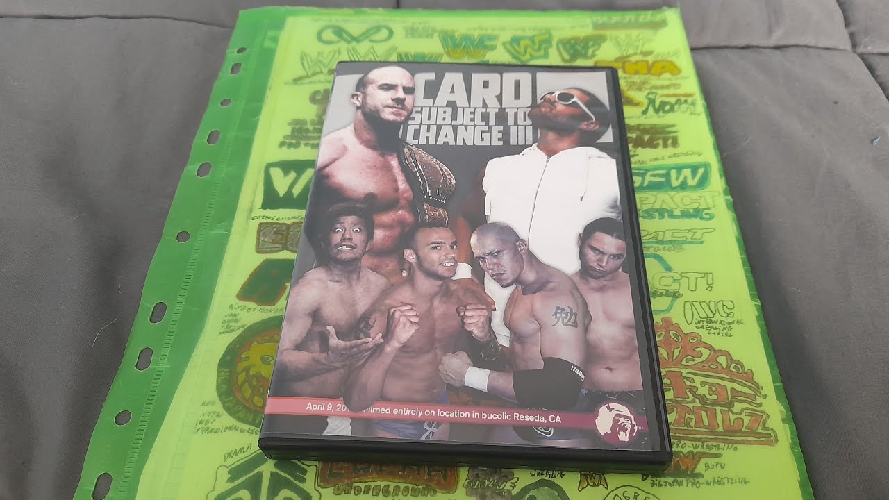 Ma Review Sur Une Pochette De 1DVD 💿De Catch Sur PWG Card Subject To ...