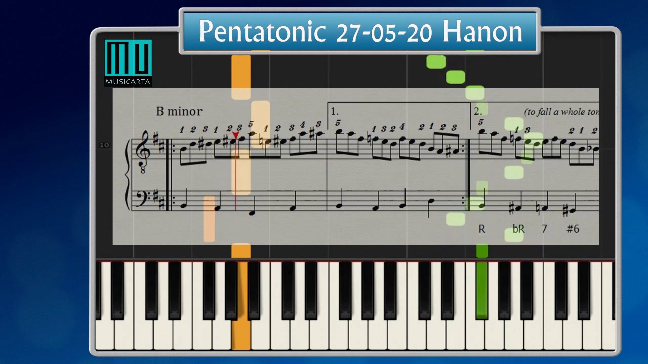 Pentatonic Hanon 27-05-20 + Musicarta Twitch reveal - YouTube