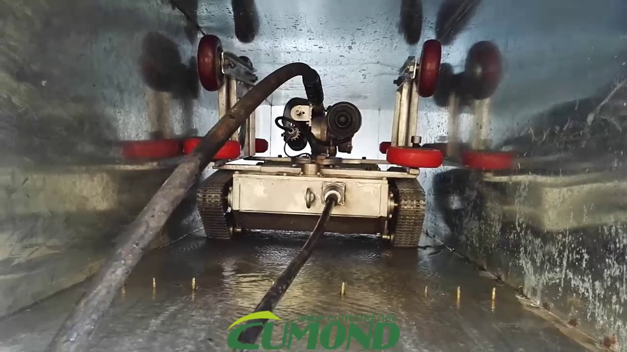 High temperature hot washer pressure cleaner with Pipe crawling robot ...