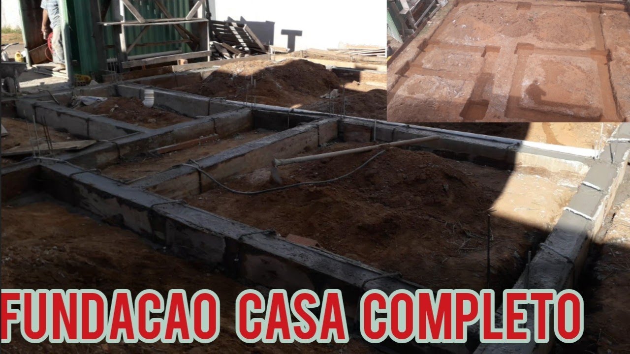 Passo a passo de como fazer a fundação de uma casa - YouTube