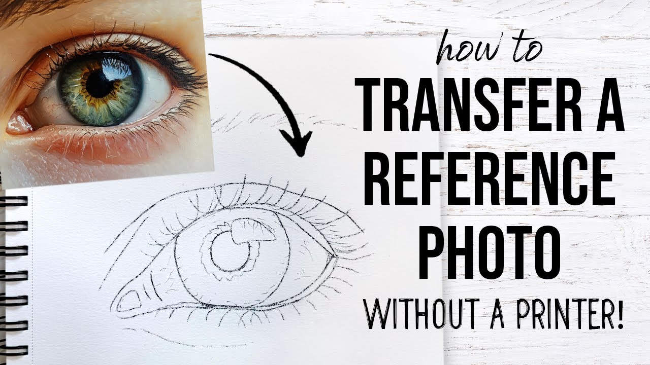 How to Transfer a Reference Photo to Canvas Without a Printer - YouTube