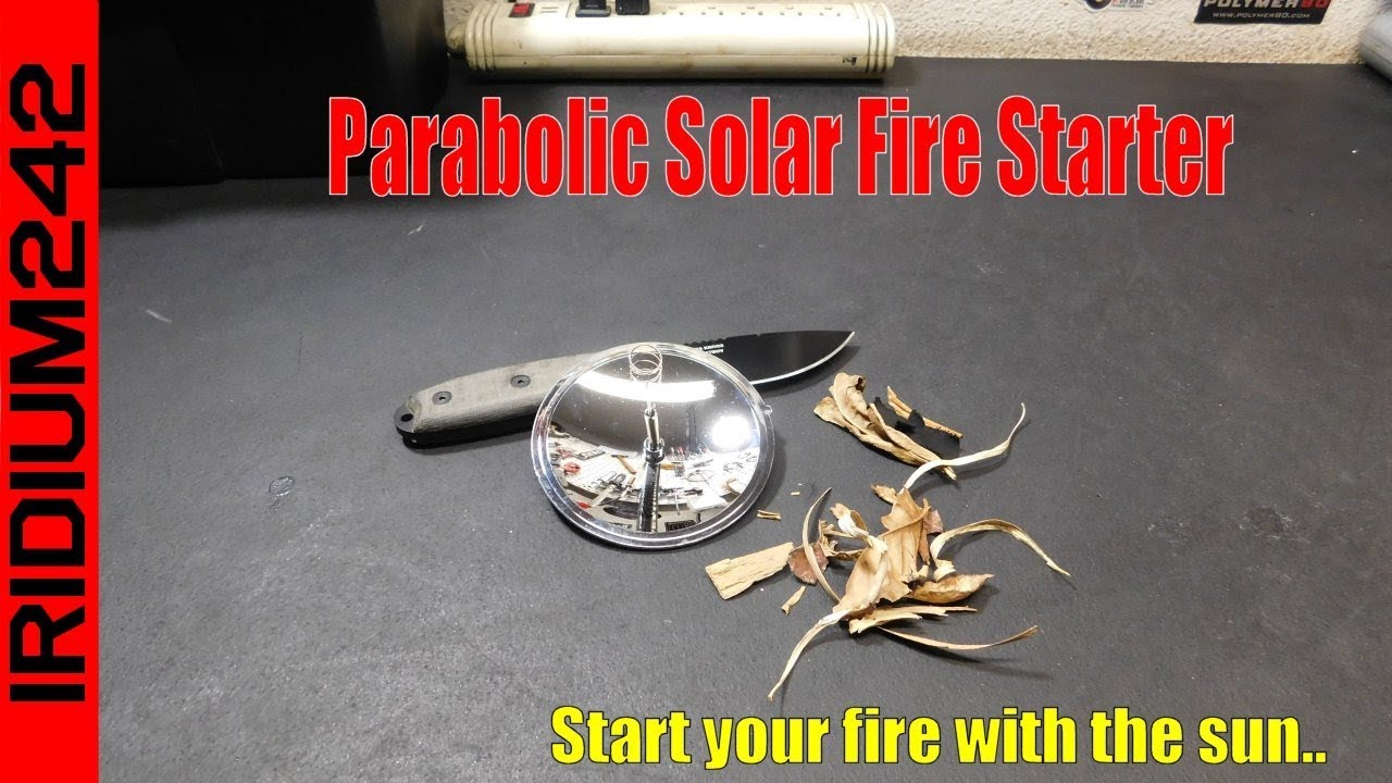 Parabolic Solar Fire Starter! - YouTube