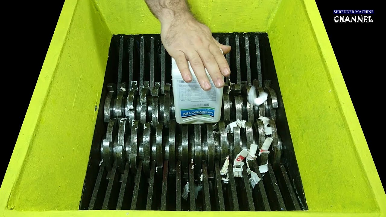 SHREDDER MACHINE! Shredding Hard and Soft Things! Oddly Satisfying ...