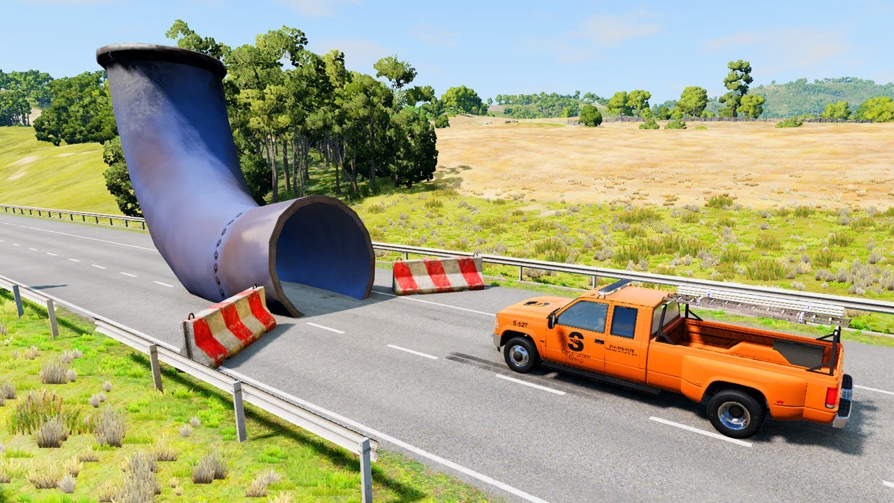 Cars vs Pipes 😱 BeamNG Drive - YouTube