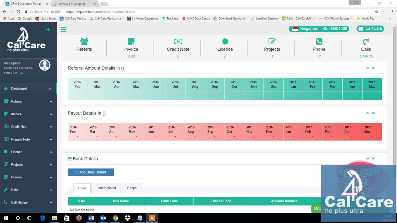 3cx Call Cost using Cal4care CMS portal - YouTube