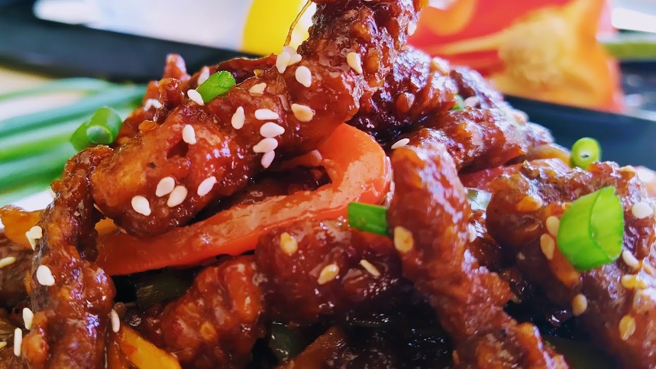 Chilli Beef Recipe (Dragon Beef) / Chinese Style Chilli Beef Recipe ...