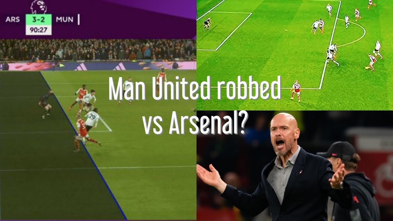 Man United v Arsenal offside goal controversy | Zinchenko & Nketiah ...