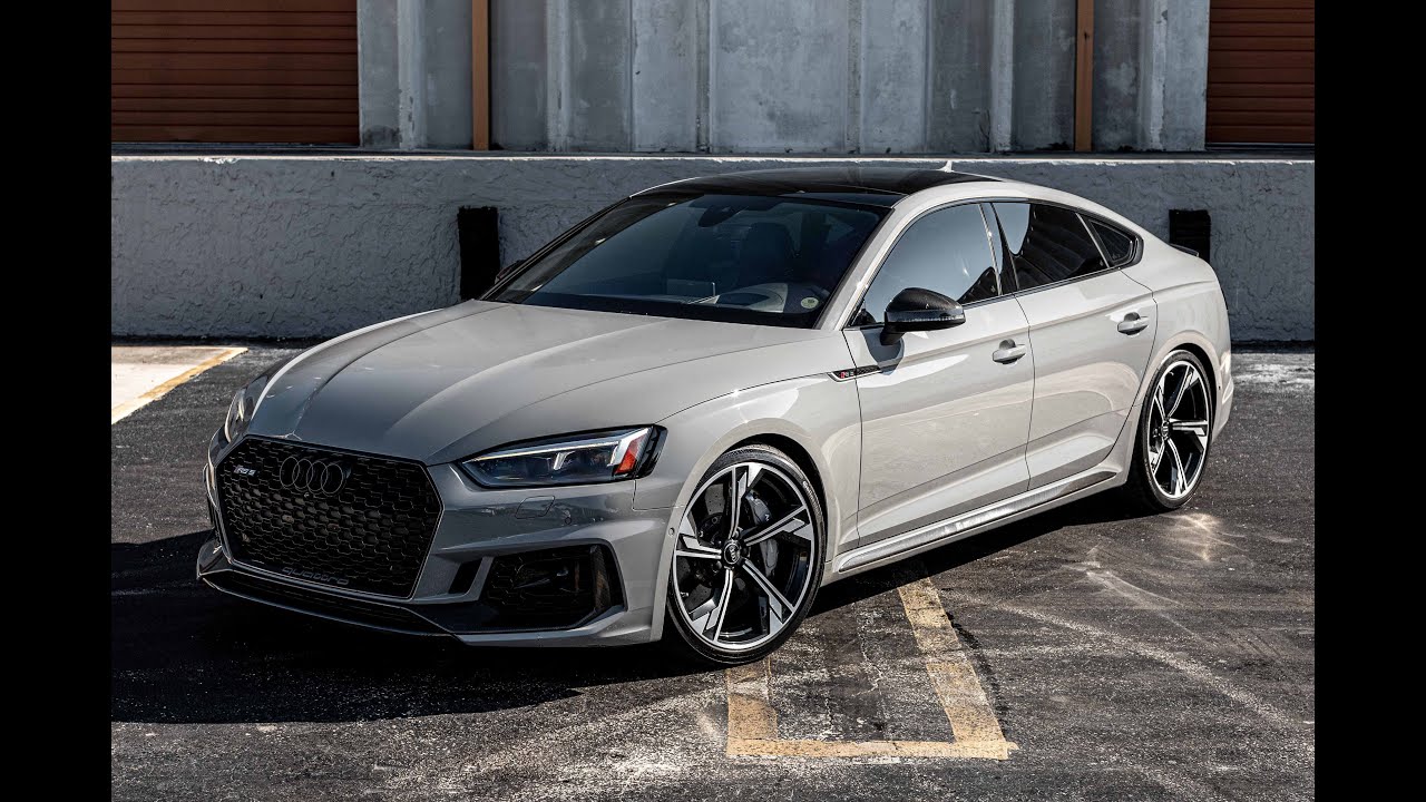 2019 Audi RS 5 Sportback in Nardo Gray with Black Optic Carbon, Dynamic ...
