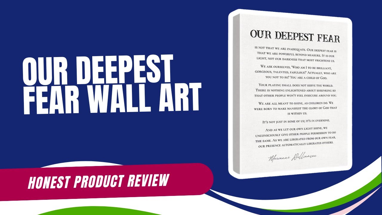 An honest review of Our Deepest Fear Wall Art - YouTube
