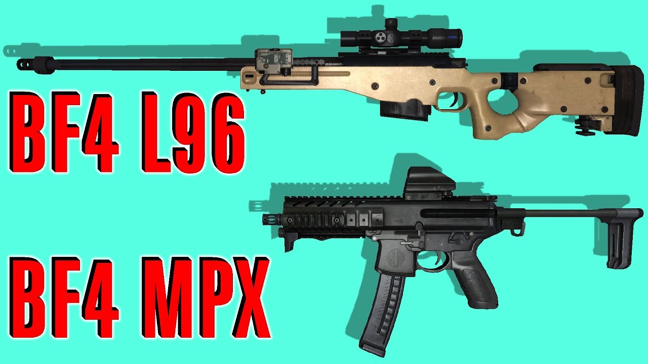 Battlefield 2 mod BF4 L96 and BF4 MPX Laser effect Gameplay - YouTube
