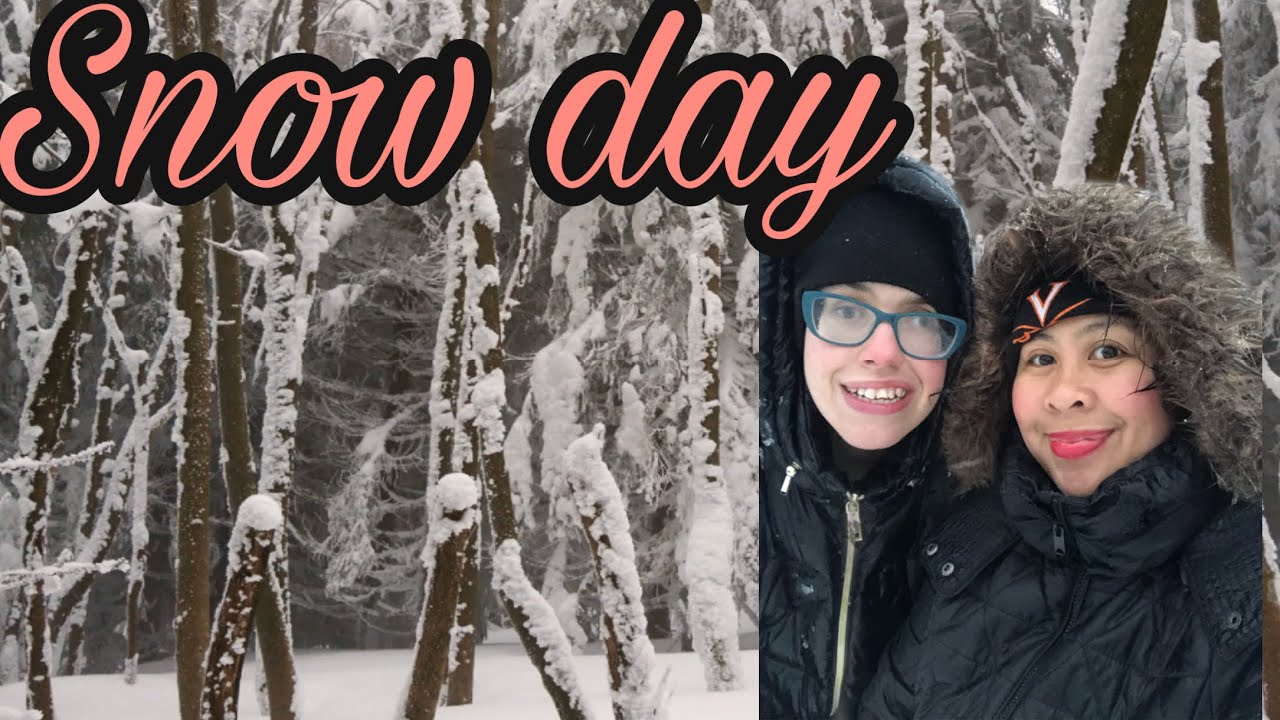 First snow in Virginia - YouTube