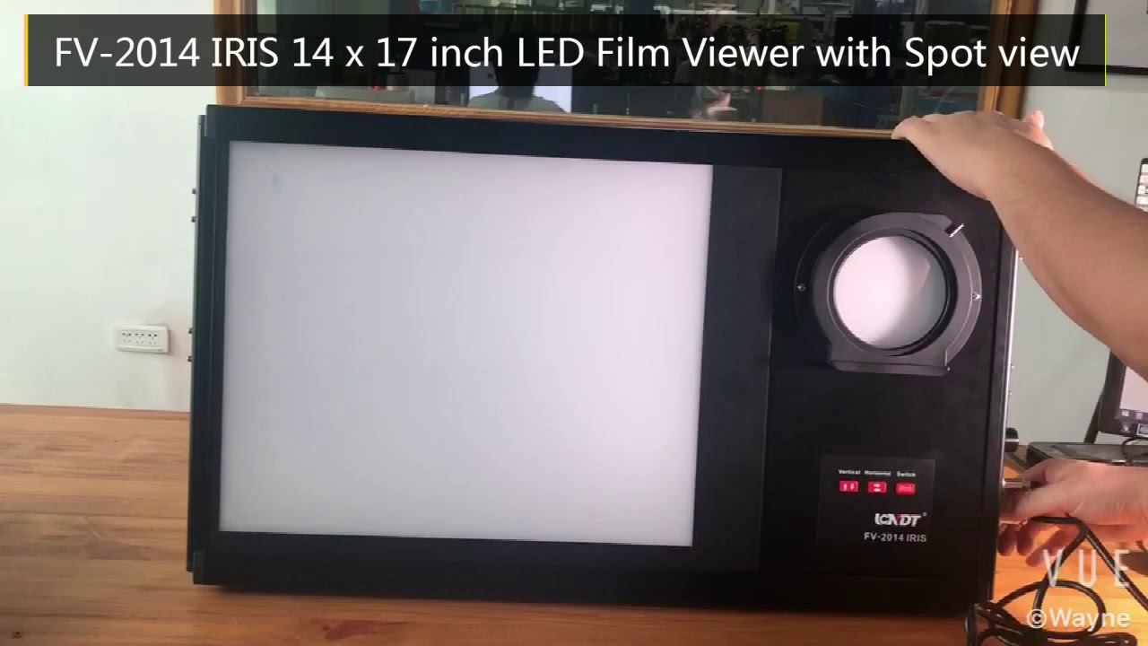 FV-2014-IRIS 14x17" LED Film Viewer with High Intensity Spot - YouTube