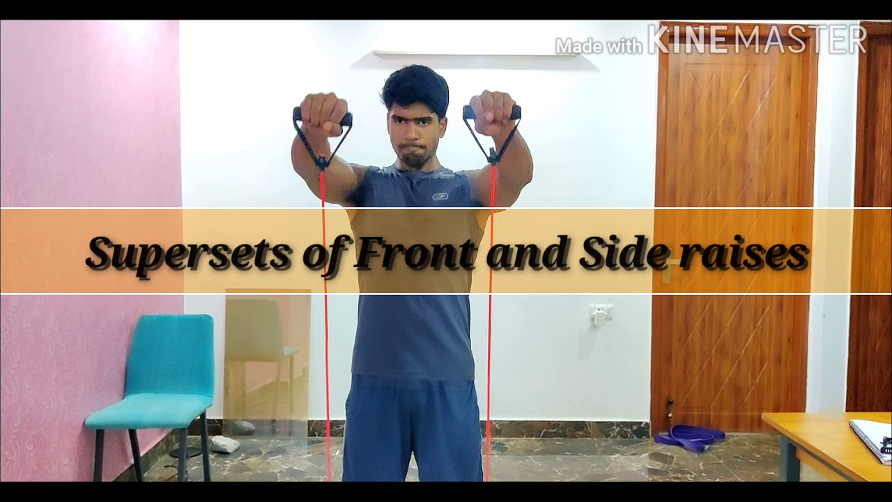 Home workout | Upper Body | Body weight & Resistance Tube - YouTube