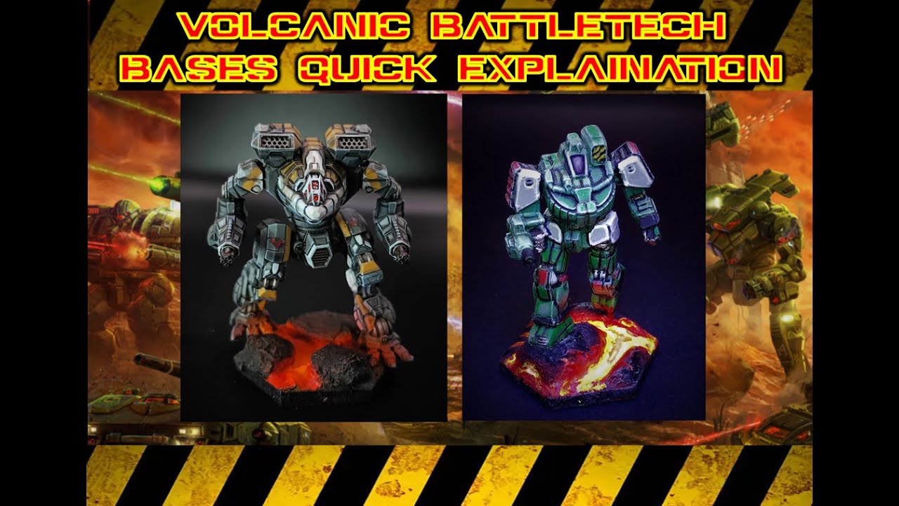Volcanic Bases for your Battletech Miniatures Quick Explaination - YouTube