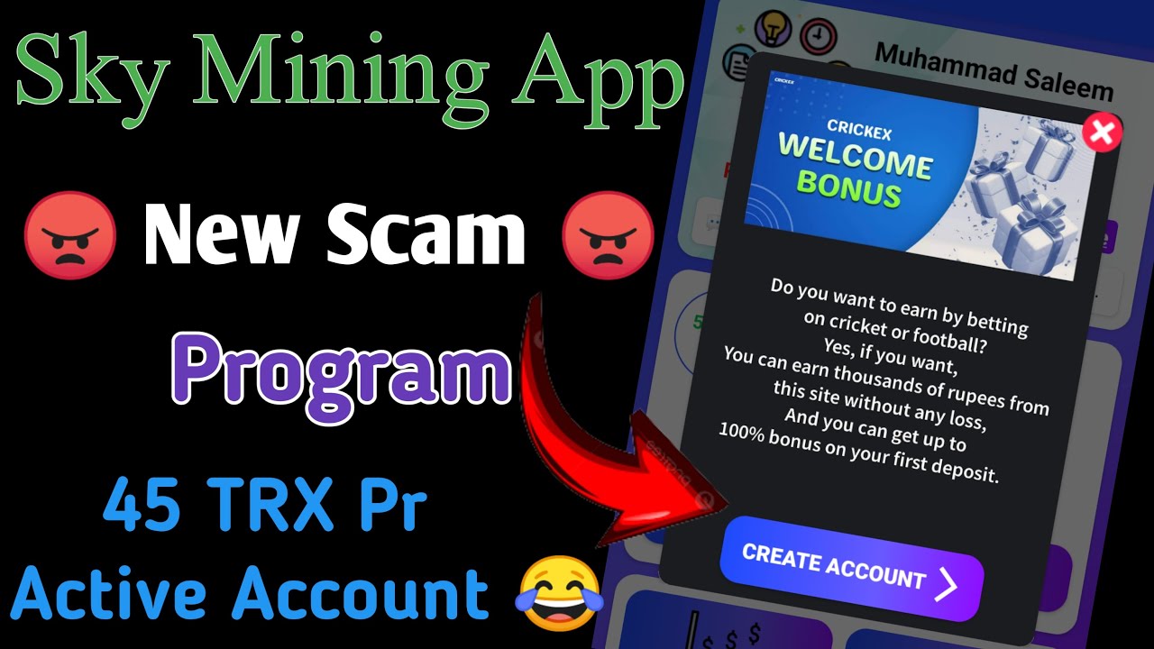 Sky Mining App New Scam Program 🙏|| Sky Mining App Withdrawal Problem ...