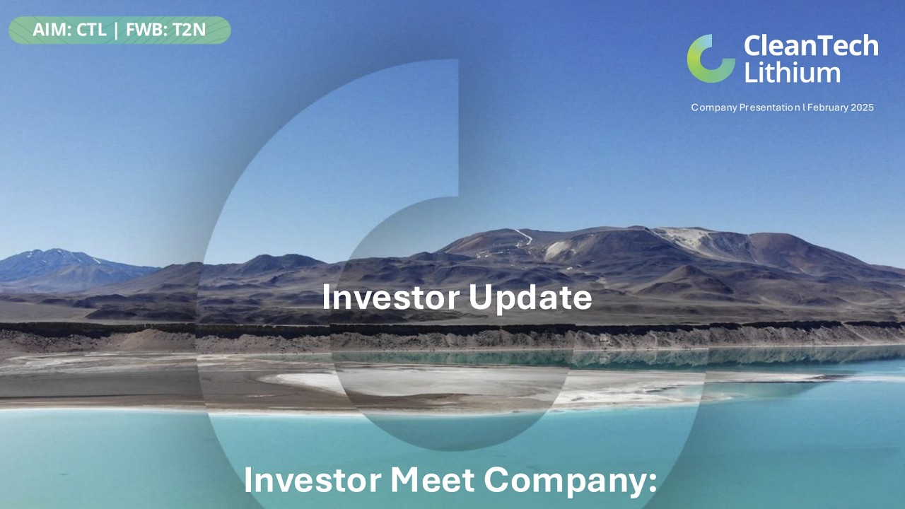 CLEANTECH LITHIUM PLC - Investor Update - YouTube