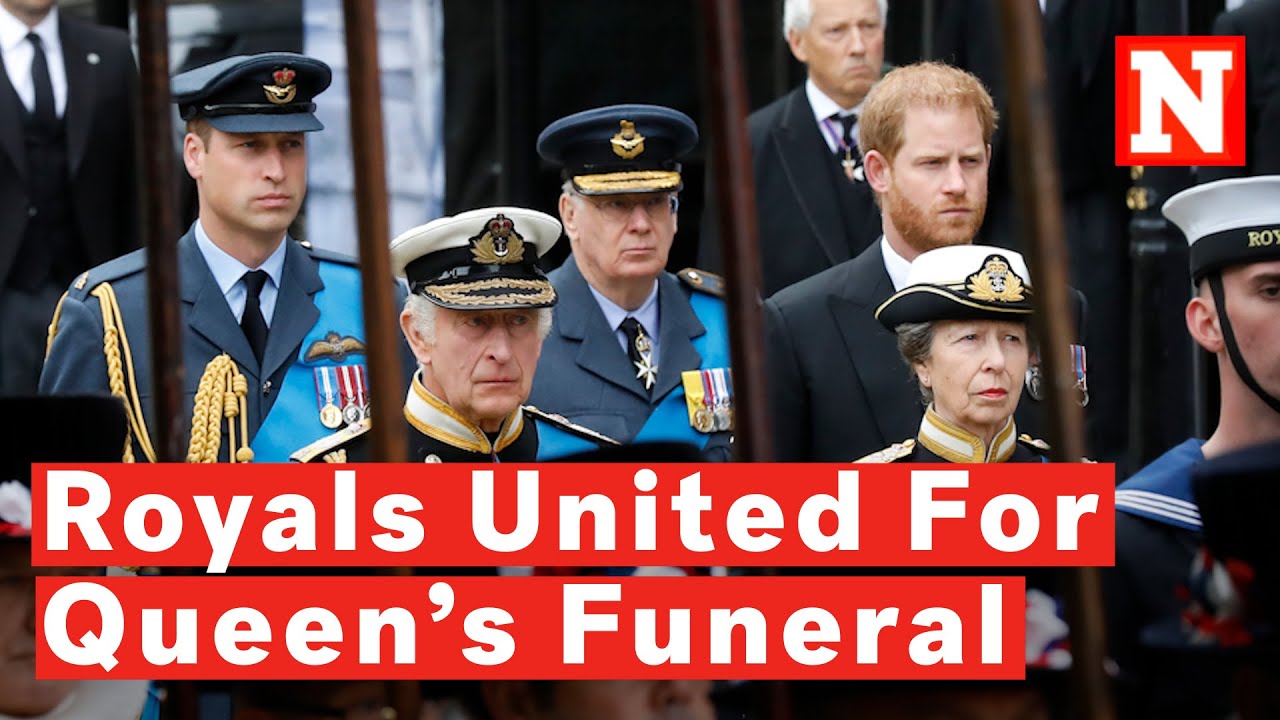 Watch As Senior Royals Walk Into Westminster Abbey For Queen’s Funeral ...