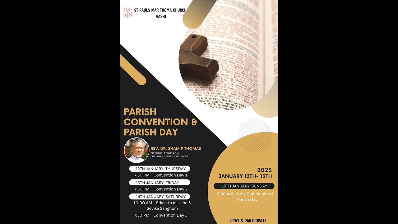 Parish Convention - Day 3, Message - Rev. Sham P Thomas - YouTube