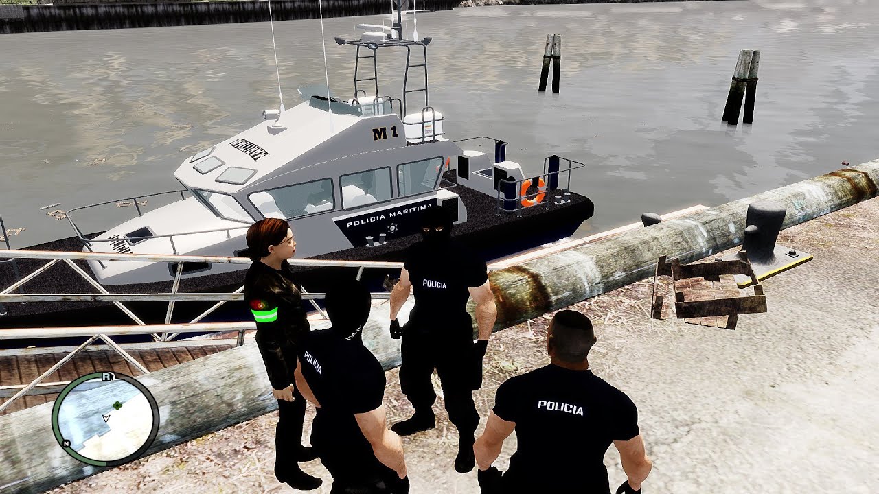 GTA LCPDFR Portugal Marine POLICE Missions Patrolling in Action ...