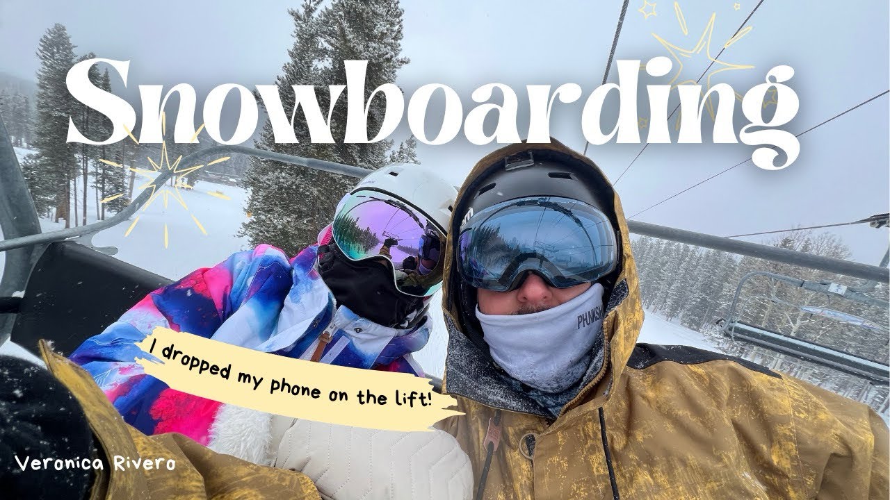 FIRST TIME SNOWBOARDING VLOG | Veronica Rivero - YouTube