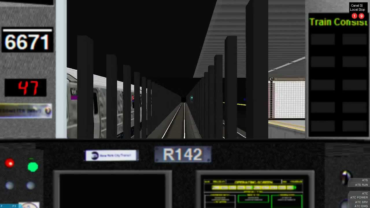 OpenBVE - NYCT R142 (2) Train (Park Place - Times Square 42 Street ...