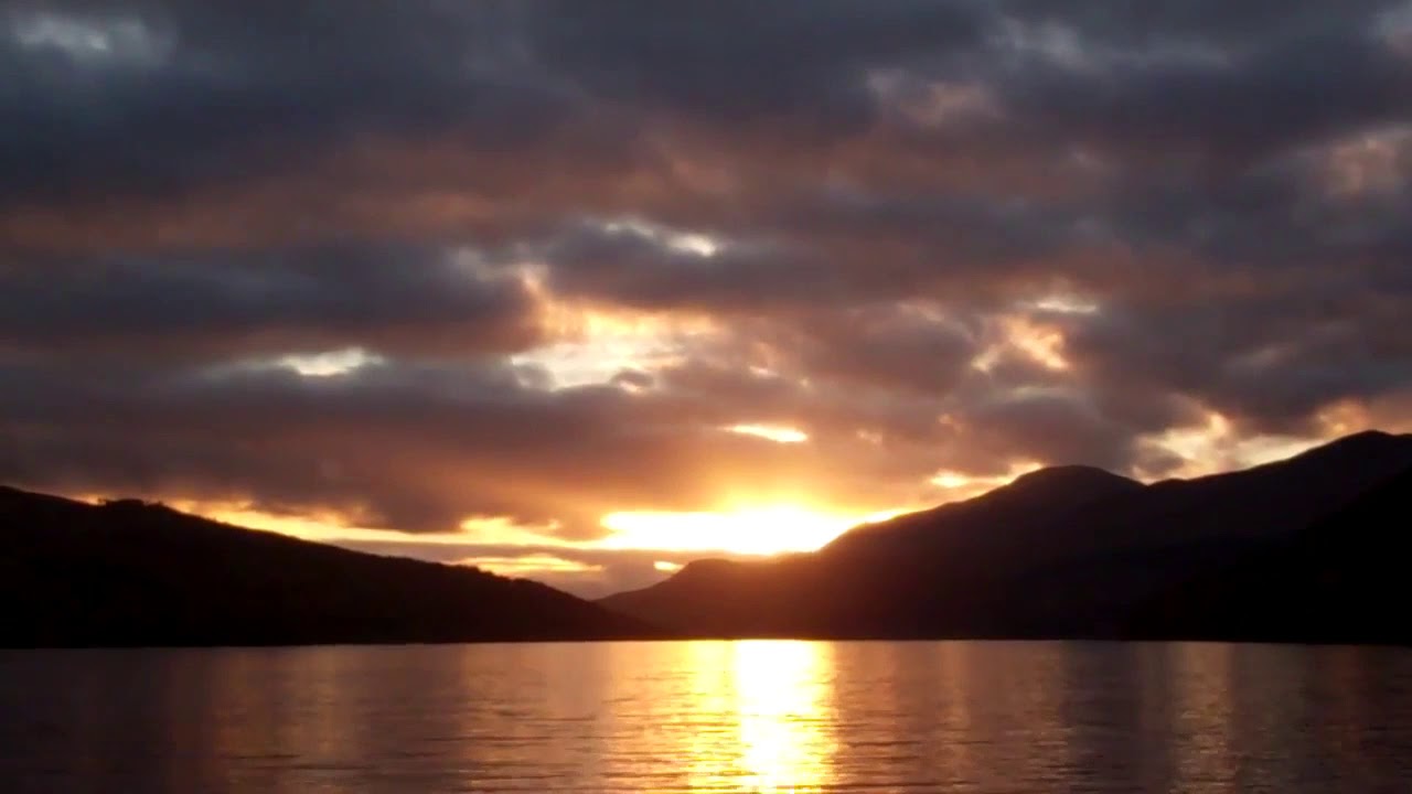 Late Autumn Sunset Loch Tay Highlands Perthshire Scotland - YouTube
