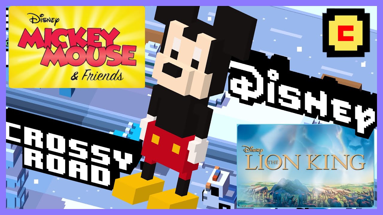 DISNEY CROSSY ROAD Characters & Review | Mickey, Donald, Lion King's ...