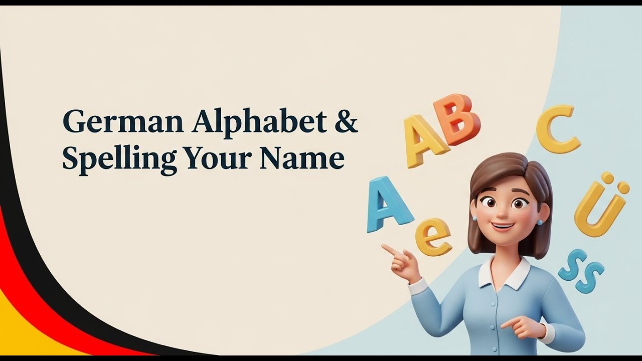A1 German Alphabet & Spelling Your Name | Learn German Easily # ...