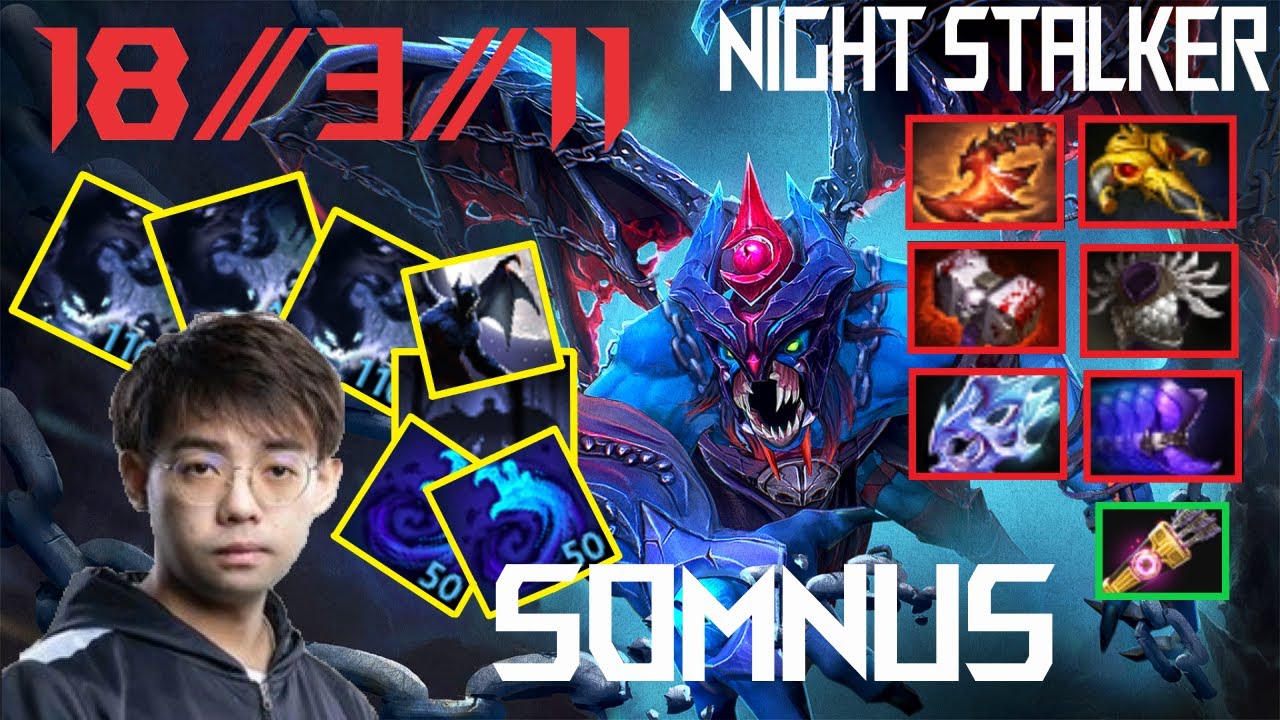 Somnus Night Stalker Mid Dota 2 Gameplay Highlights Patch 7.31b - YouTube