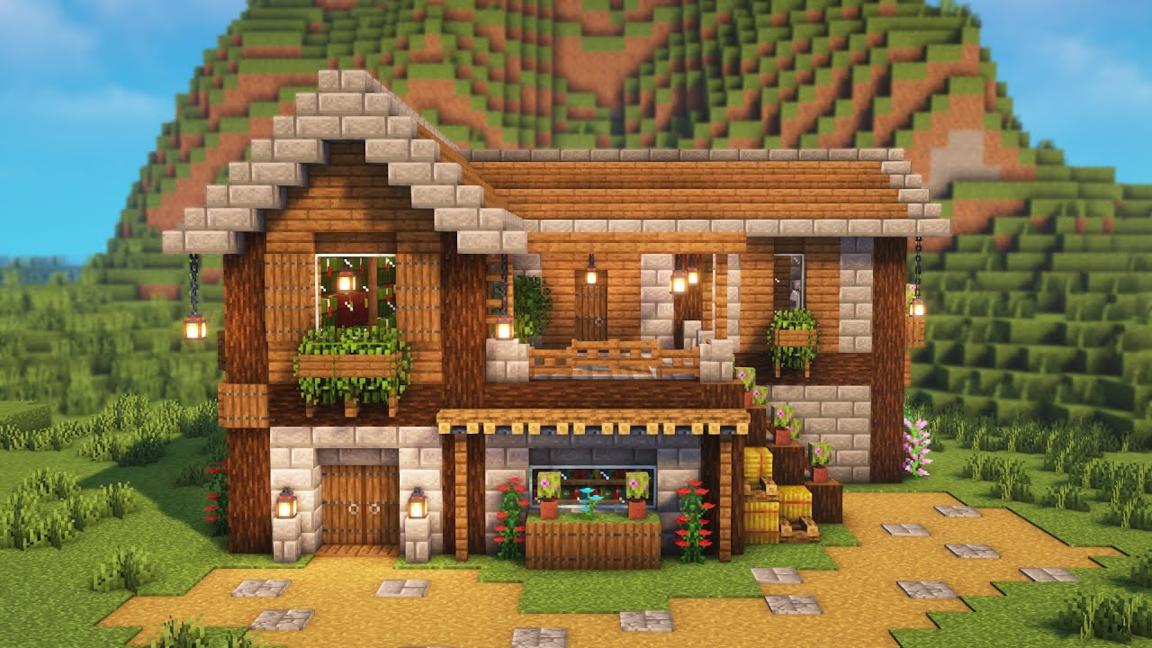 How to Build a Survival House in minecraft survival | Tutorial 🏠 - YouTube