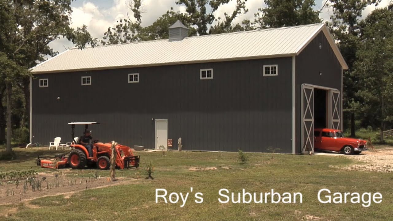 Morton Buildings Tour - Roy's Suburban Garage - YouTube
